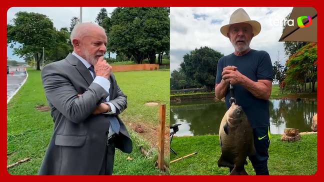 Lula pesca peixe de 6 kg na véspera de seu aniversário: "Meu grande ...